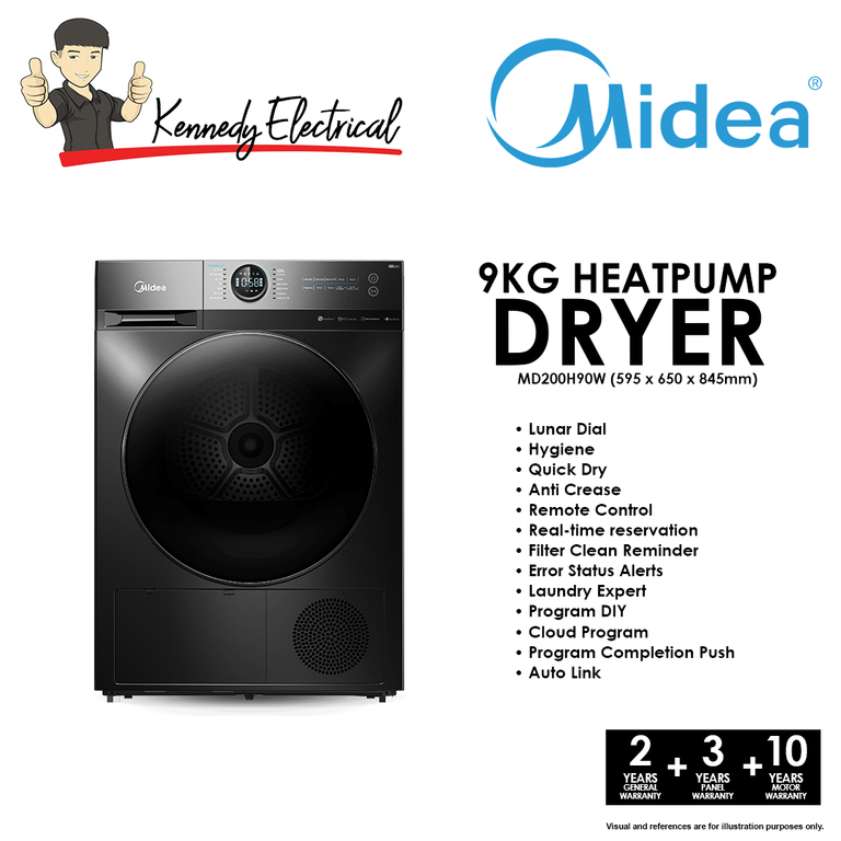 Midea 9KG HEATPUMP DRYER MD200H90W | Shopee Malaysia