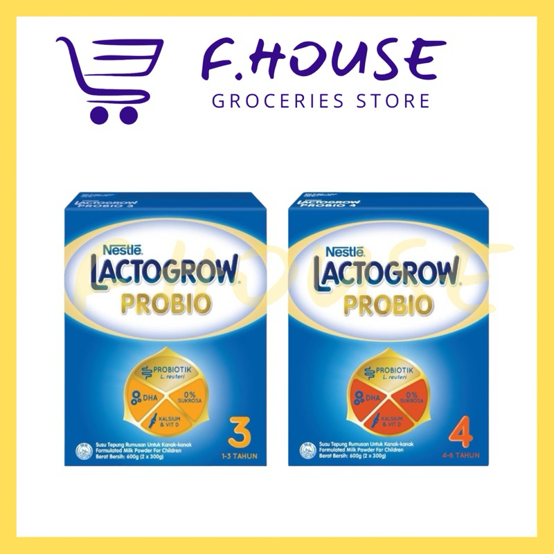 Nestle Lactogrow Probio Step 3/Step 4 (1-3Tahun/4-6Tahun)(600g ...