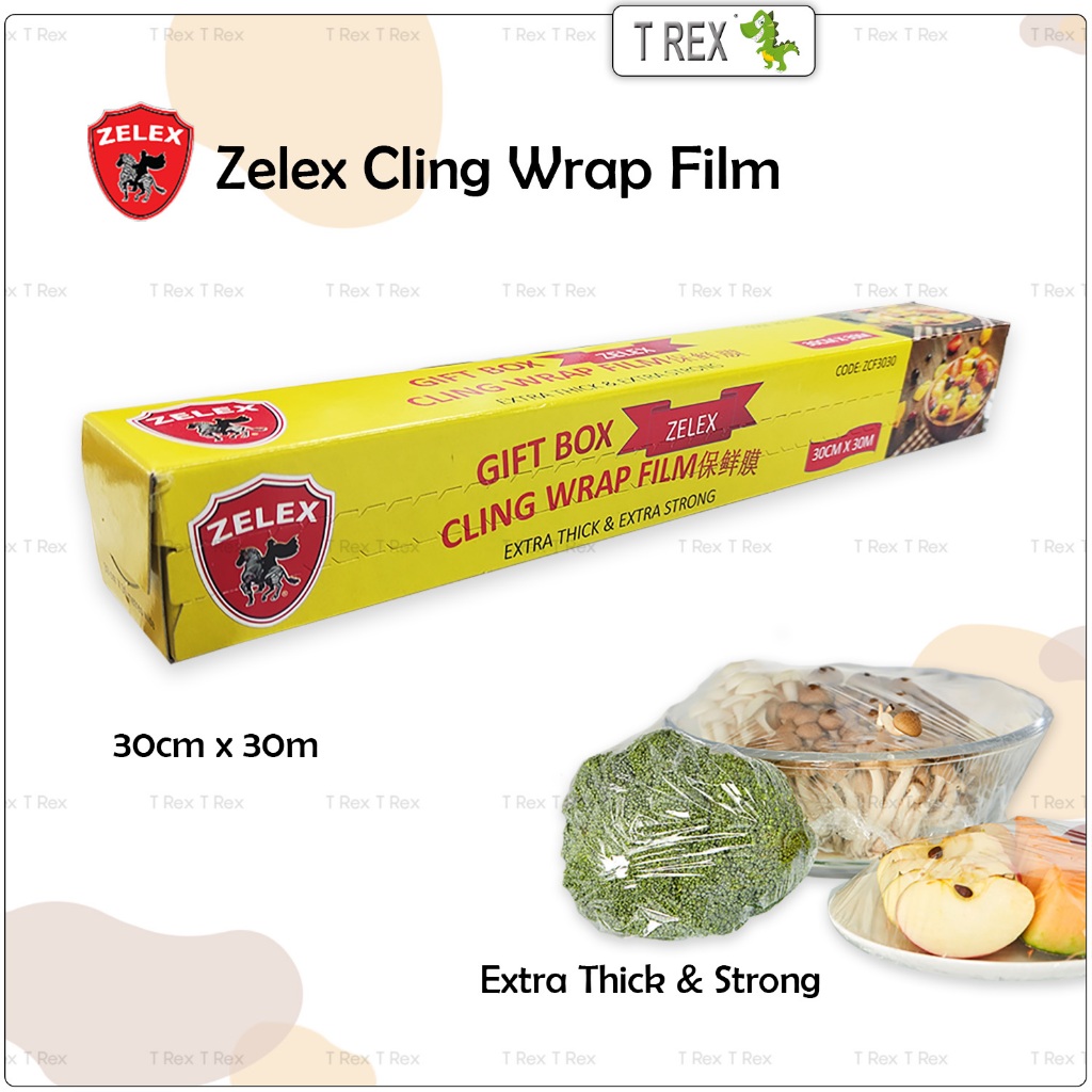 Zelex Catering Film / Food Wrap / Cling Film / Wrap Film 30cm x 3m ...