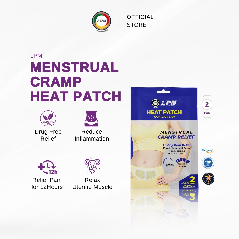 LPM Heat Patch Menstrual 100% Drug Relief 12 Hours Menstrual Cramp ...