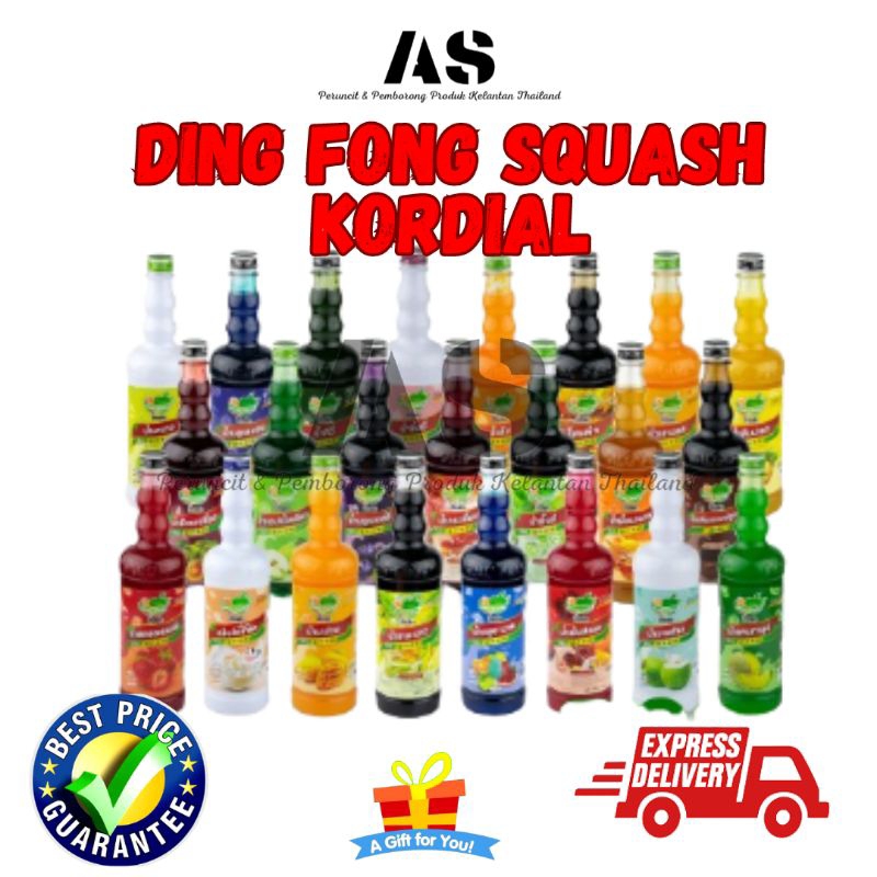 Kordial Ding Fong / Ding Fong Squash Kordial / Kordial Jus Thailand ...