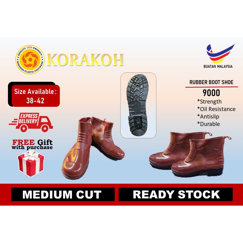 KORAKOH RUBBER BOOT 9000 (MEDIUM CUT) | Shopee Malaysia