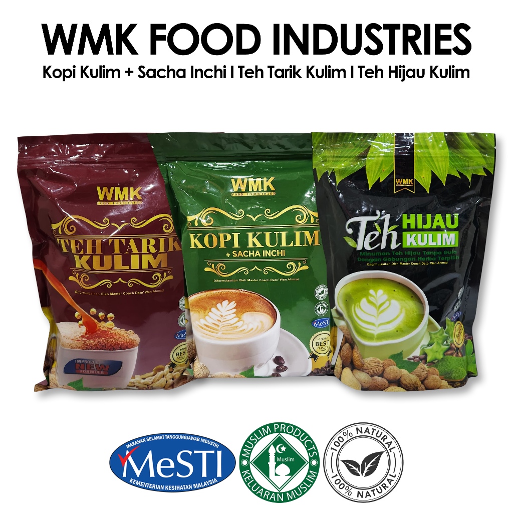 WMK KOPI KULIM PLUS SACHA INCHI / TEH TARIK KULIM / TEH HIJAU KULIM ...
