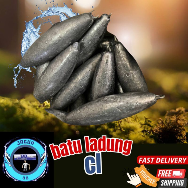 batu timah ladung pancing CL/ fishing lead sinker | Shopee Malaysia
