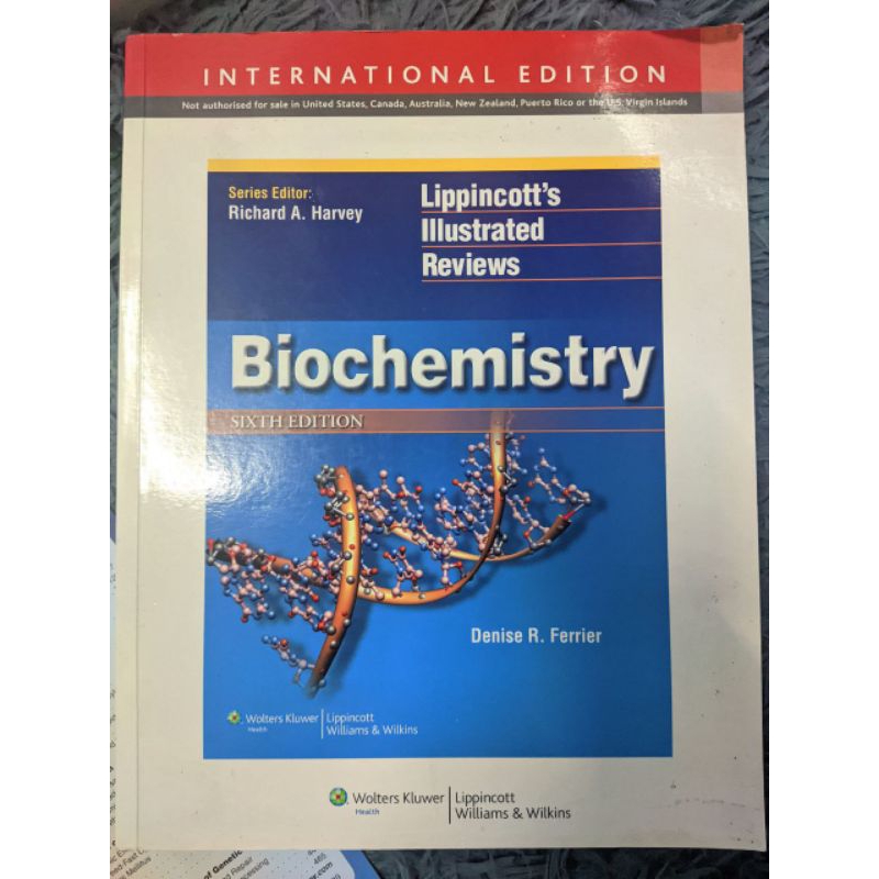 Biochemistry 6th Edition by Denise R. Ferrier - Wolters Kluwer (used ...