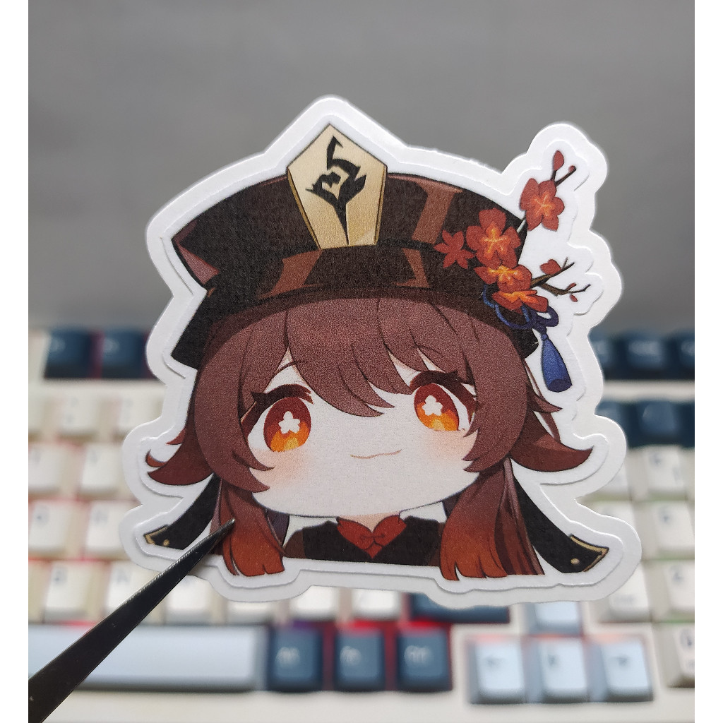 Hutao - Genshin Impact Meme Stickers | Wide Face Series ( Laminated ...