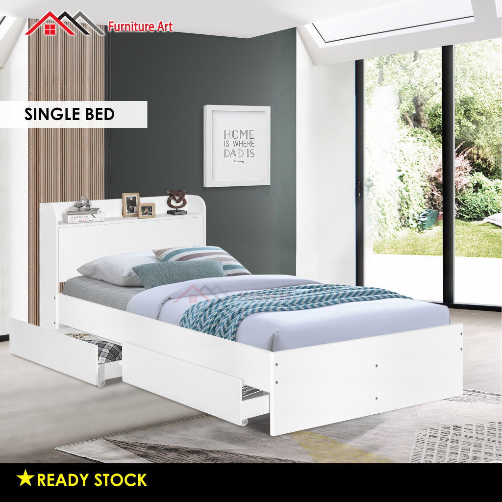 Single Bed Frame /Super Single Bed Frame/ Queen Bed Frame / Katil ...