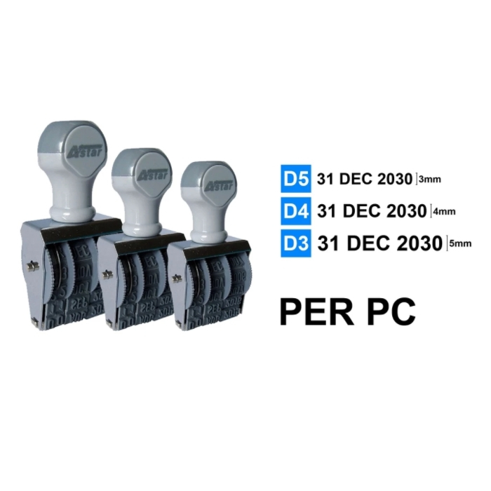 Astar Date Stamp (3mm/4mm/5mm) / Cop Tarikh / Date Stamp | Shopee Malaysia