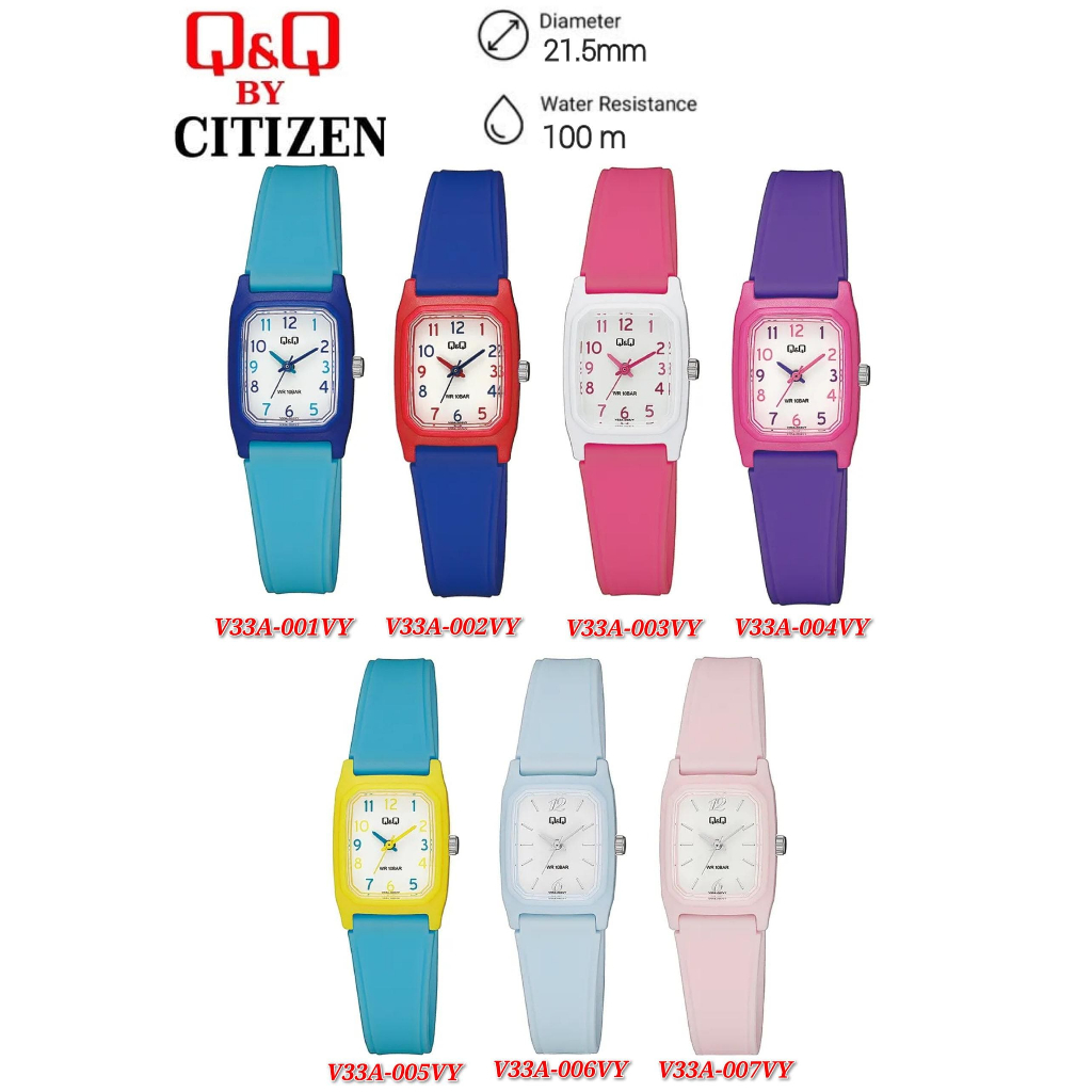 Q&Q Japan by Citizen Kids Resin Analogue Watch V33A | Shopee Malaysia