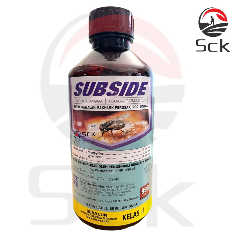 Subside 505 1Liter Racun Serangga/Racun ulat/New packaging | Shopee ...