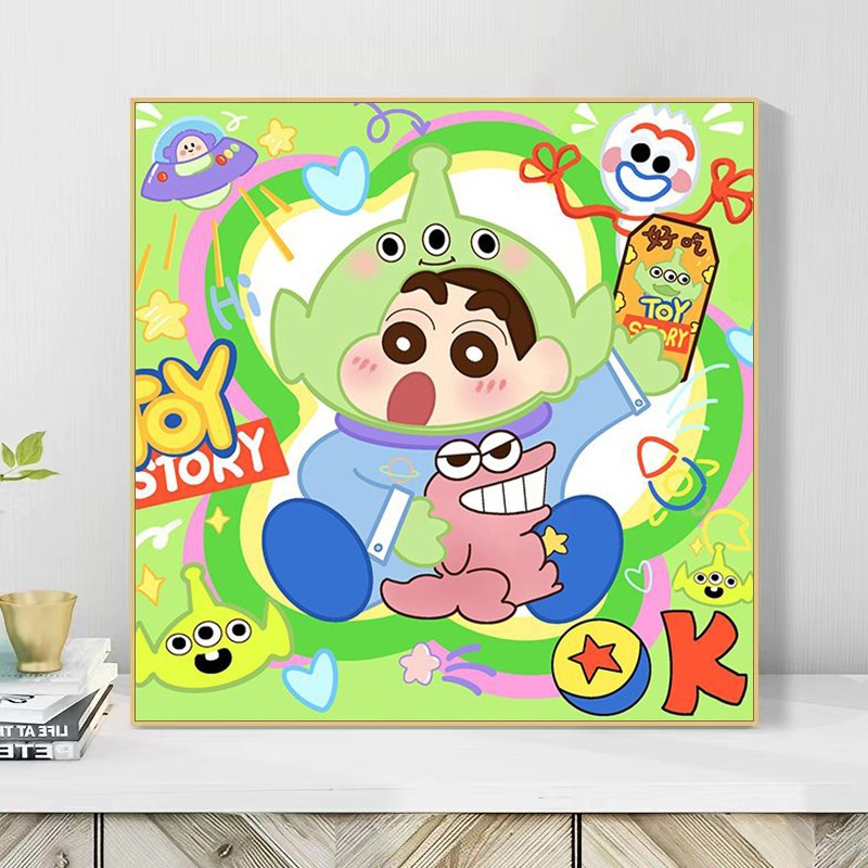 Crayon Shin-chan DIY Digital Painting蜡笔小新DIY数字油画 | Shopee Malaysia