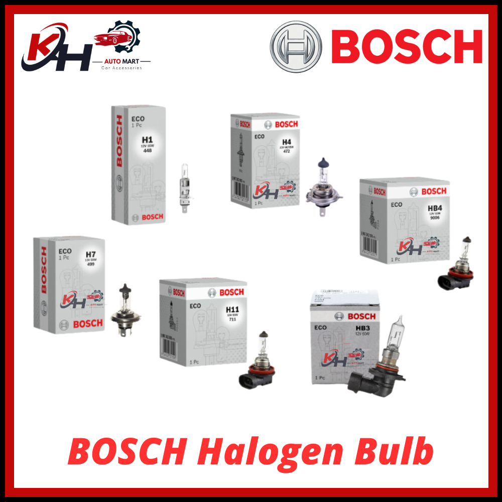 100% Original ★ BOSCH ★ECO 12V Car Halogen Bulb All Sizes HEAD /FOG ...