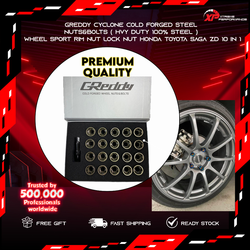 GReddy CYCLONE COLD FORGED STEEL NUTS&BOLTS ( HVY DUTY 100% STEEL ...
