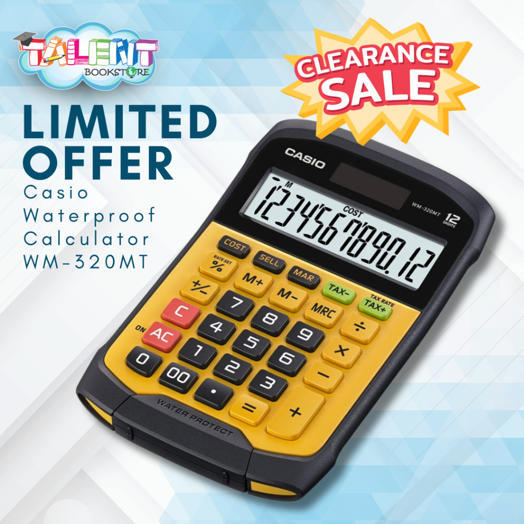 Casio Waterproof Calculator WM-320MT | Shopee Malaysia