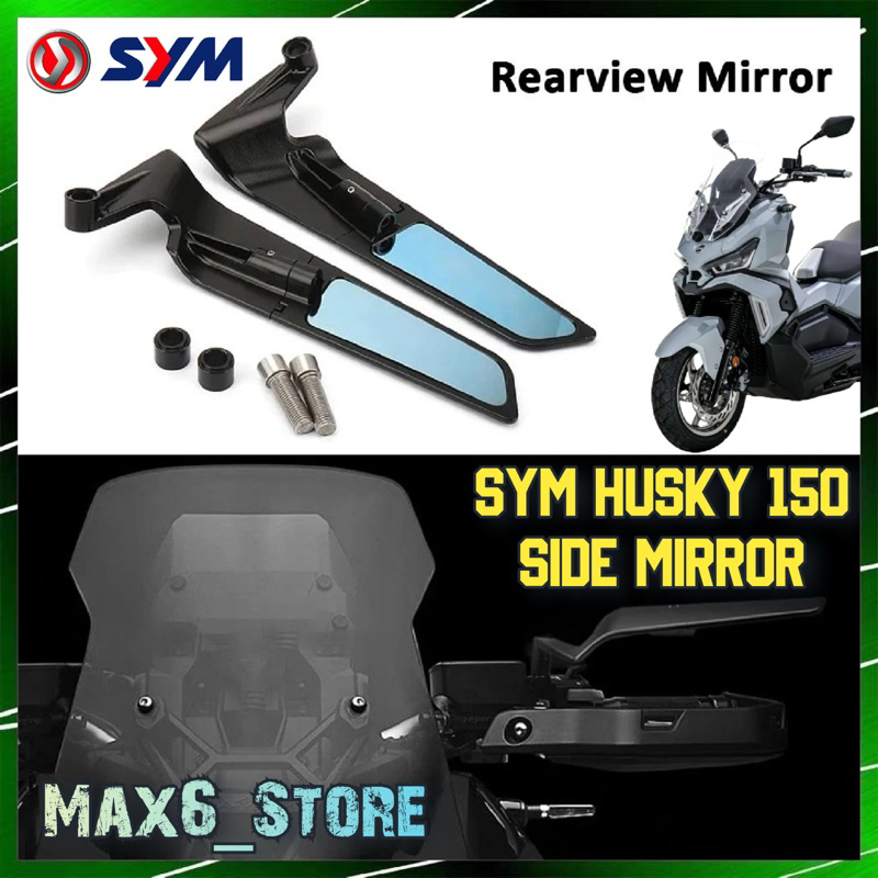SYM HUSKY 150 Modified Fixed Side Mirror Wind Wing Scooter Motor Mirror ...