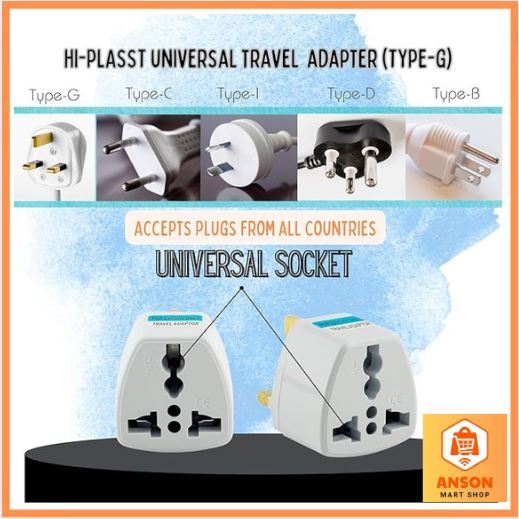 PURE COPPER High Power Plug Adaptor UK Universal Multi Plug ...