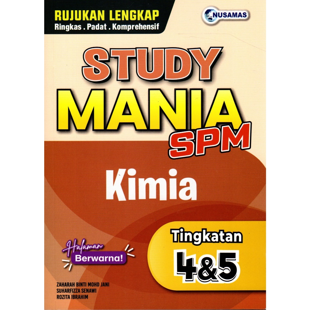 *BARU* MyB Buku Rujukan/Nota : Kimia - Study Mania SPM Tingkatan 4&5 (Nusamas) | Shopee Malaysia