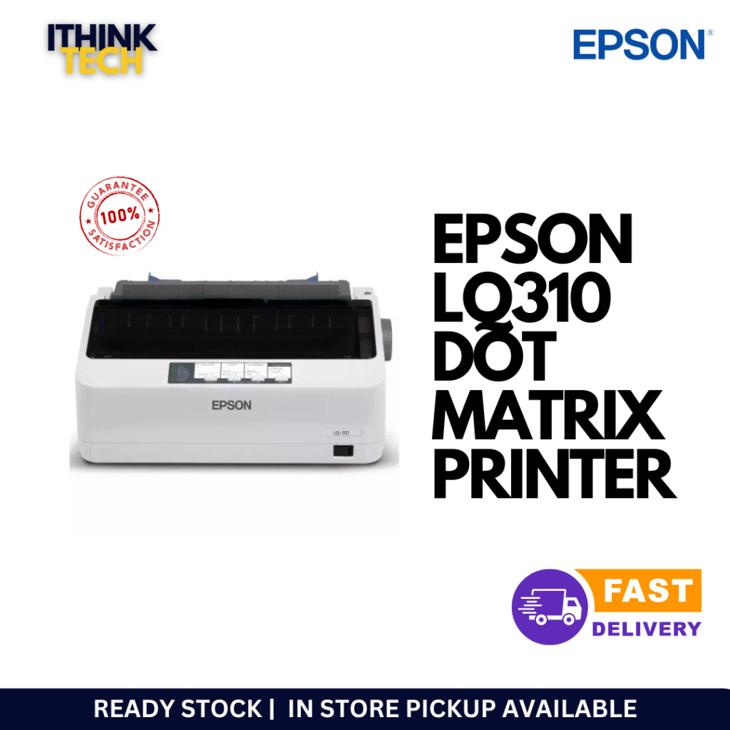 EPSON LQ-310 DOT MATRIX PRINTER A4 24-Pin USB Dot Matrix Printer LQ310 ...