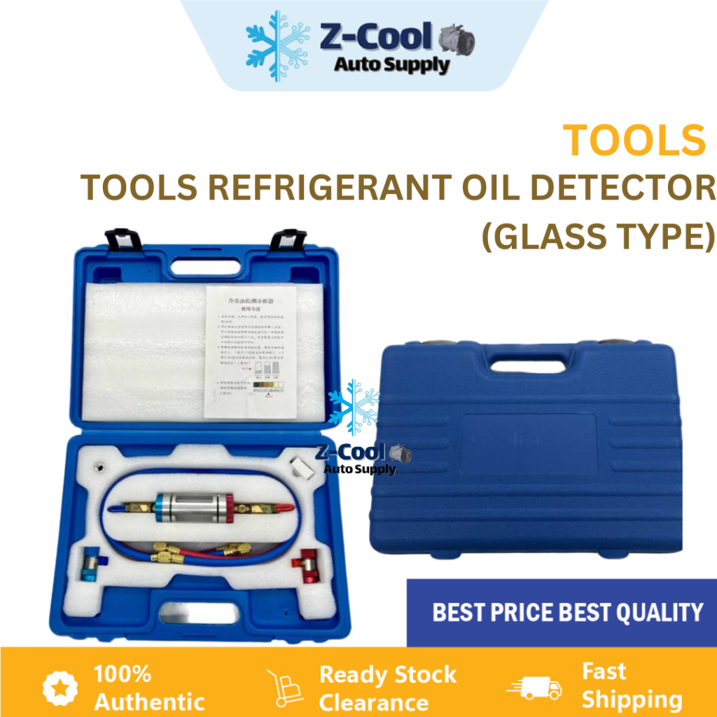 TOOLS REFRIGERANT OIL DETECTOR (GLASS TYPE) CHECK TOOL KERETA TEST ...