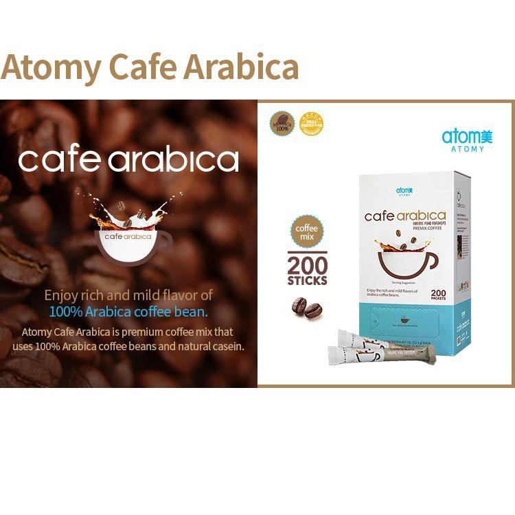 Atomy Cafe Arabica Intant Coffee Mix 艾多美三合一即溶咖啡 (200stick/box) Halal ...