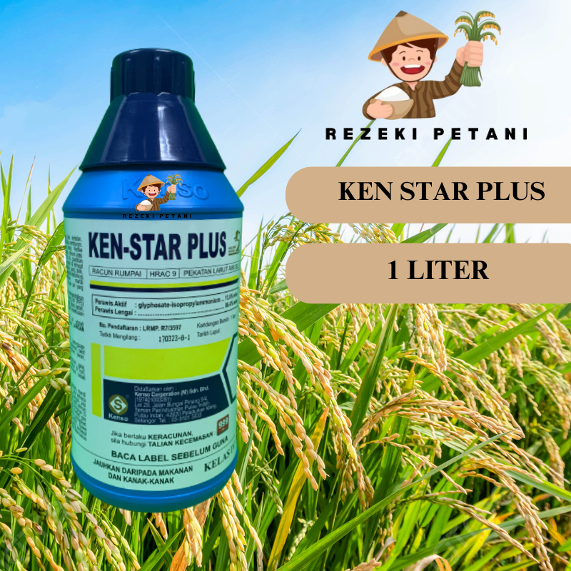 [ORIGINAL] 1L Ken-Star Plus Kenso Glyphosate 13.6% Kenstar plus/ ken ...