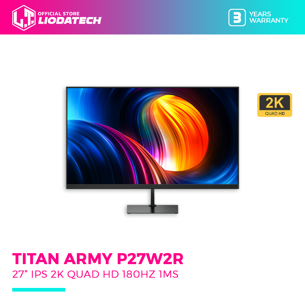 TITAN ARMY 27” FAST IPS QHD 2K 180Hz 1ms Gaming Monitor (P27W2R ...