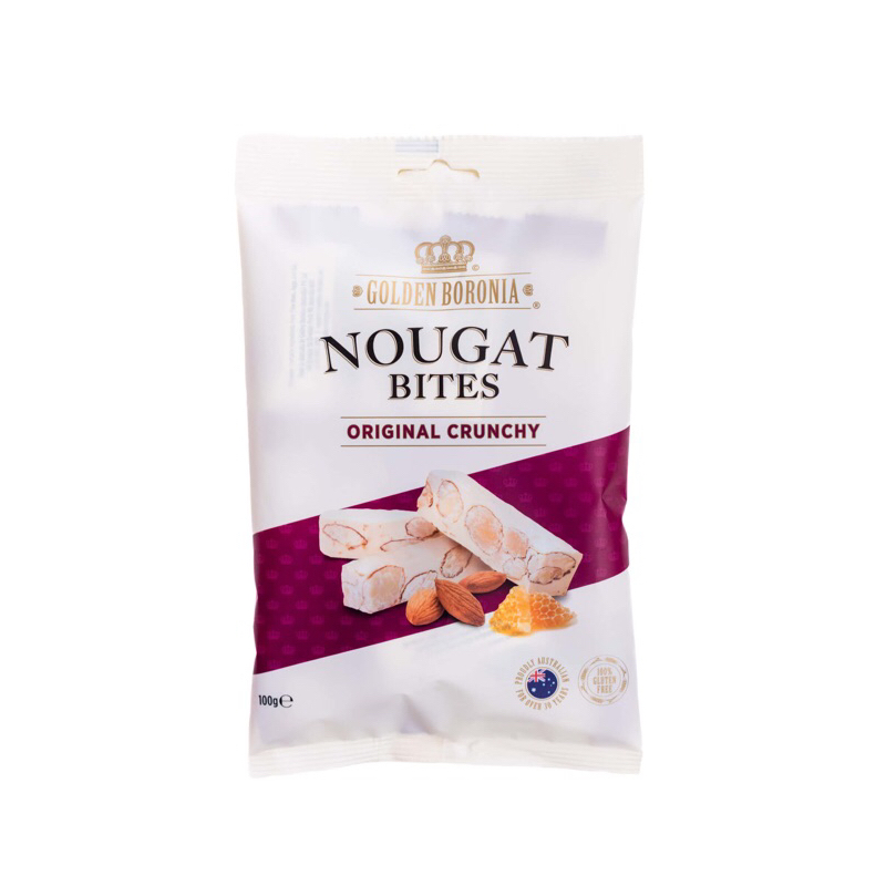 Golden Boronia Nougat Bites Original Crunchy 100gram | Shopee Malaysia