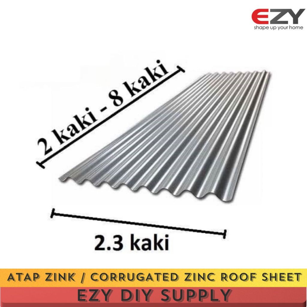 ATAP ZINK / CORRUGATED METAL ZINC ROOF SHEET / BUMBUNG RUMAH KAMPUNG 1 ...