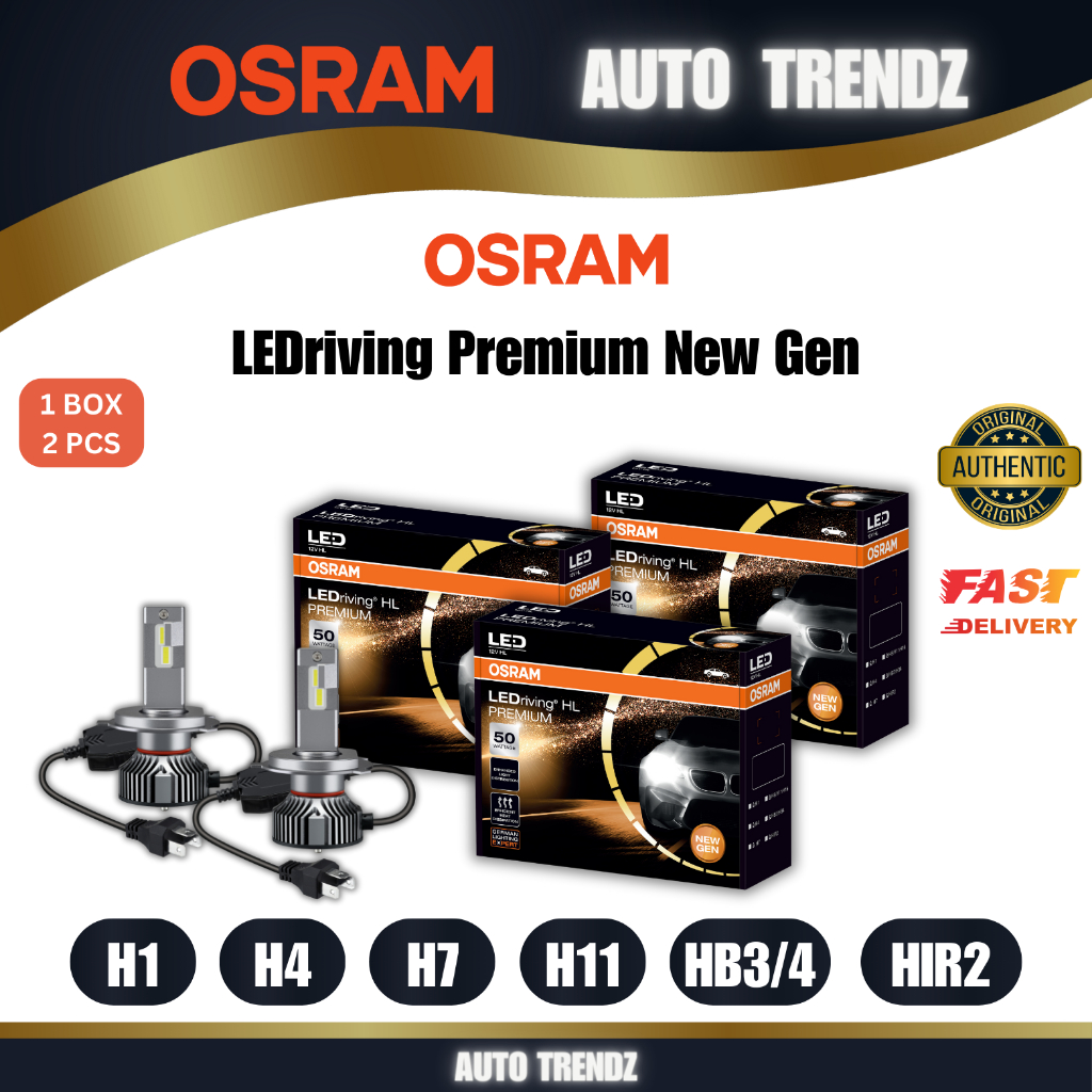 OSRAM LEDriving PREMIUM NEW GEN | LED | 1 SET (2 PCS) | H1 H4 H7 H11 ...