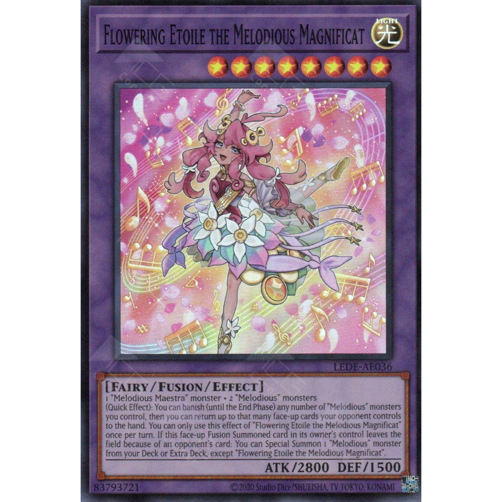 游戏王 LEDE-AE036 LEDE-JP036 SR Yu-Gi-Oh Flowering Etoile the Melodious Magnificat | Shopee Malaysia