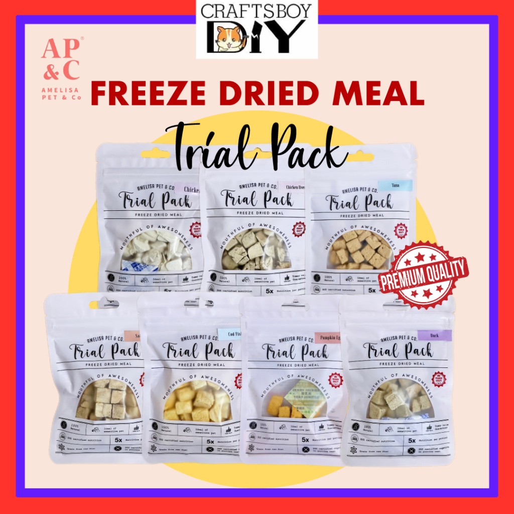 Amelisa Pet & Co. Freeze Dried Pet Treats Snack Trial Packs Pet Treat ...
