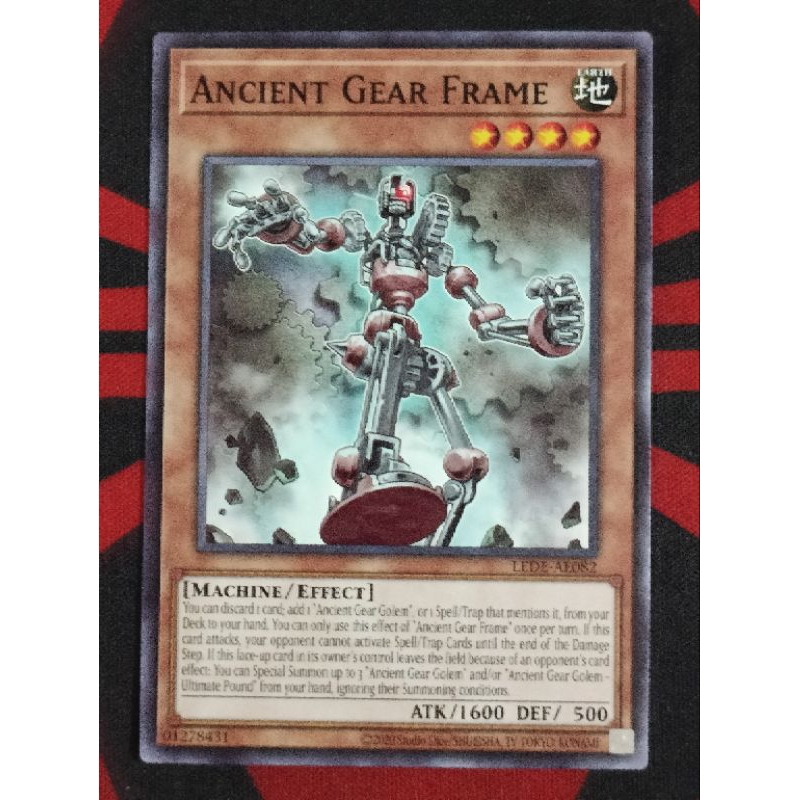 YUGIOH KONAMI LEDE-AE082 Ancient Gear Frame (Common) | Shopee Malaysia