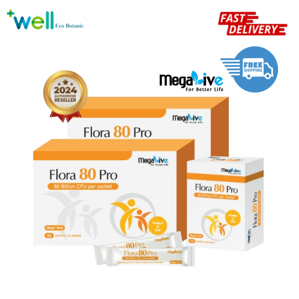 Megalive Flora 80 Pro 30's x 2 | Shopee Malaysia