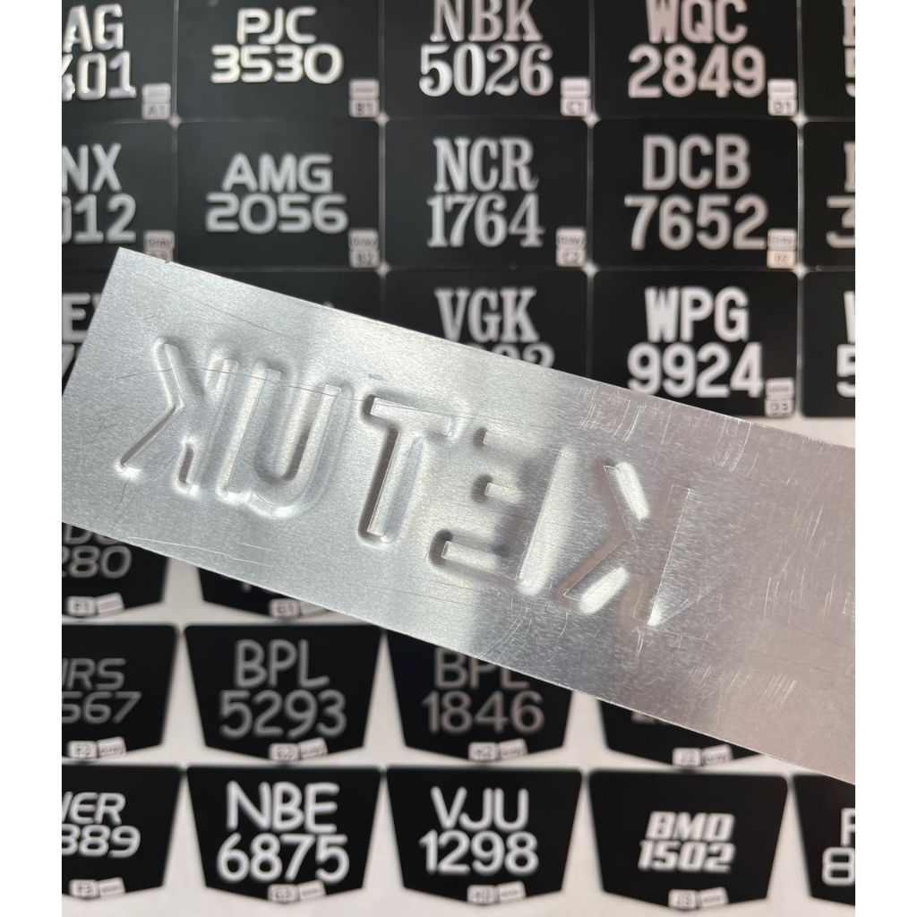 (CUSTOM SAIZ | UNTUK PAPAN SAIZ LAIN DARI 7X5 INCI) Plat Besi Motor ...