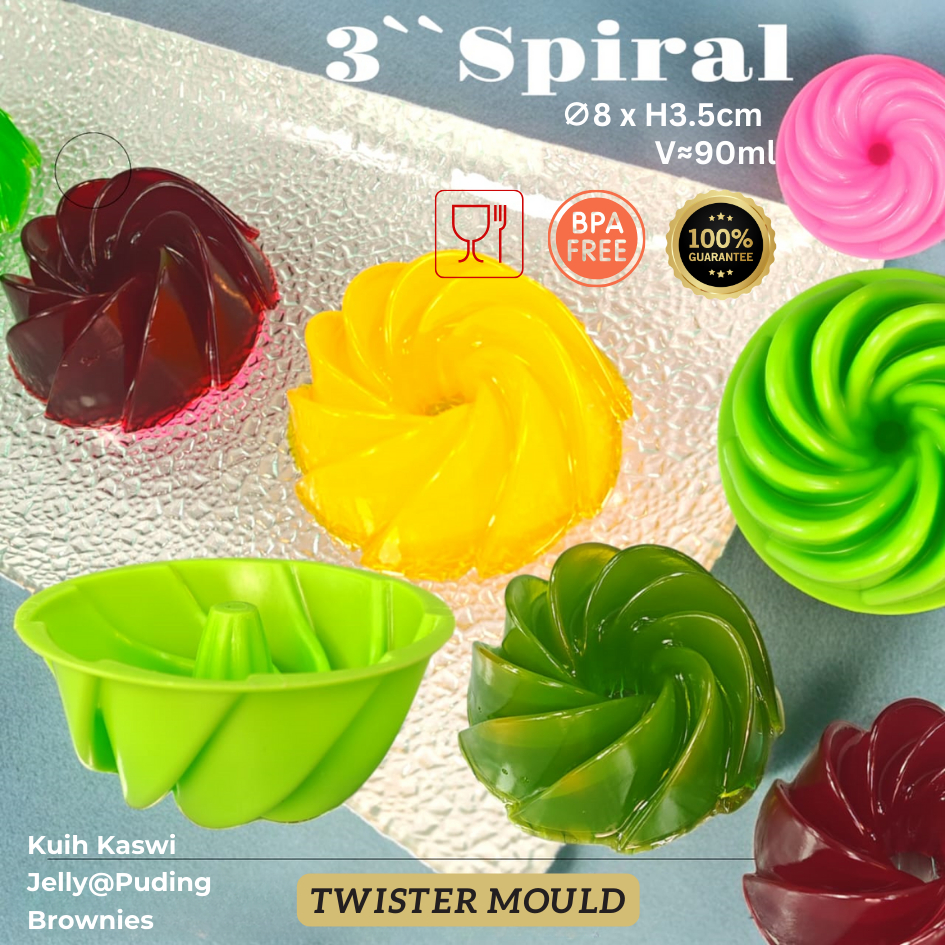 ACUAN KASWI VIRAL/KUIH KASWI GEDIK/MOLD KASWI/TWISTER PUDDING/JELLY ...