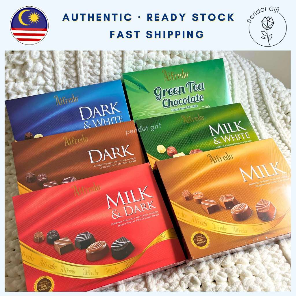 Alfredo Fine Selection 110g Chocolate Box - Coklat Dark Milk White ...