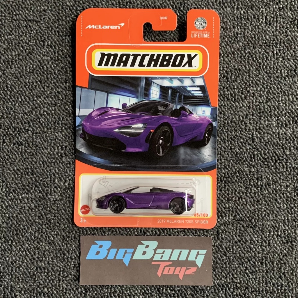 Matchbox McLaren 720S Spider Purple #85 Basic Mainline 2024 Case H ...