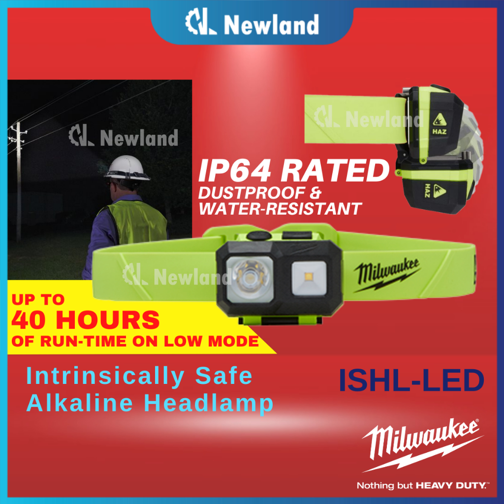 Milwaukee Headlamp / IR HL450 Internal Rechargeable Headlamp (450 Lumen ...