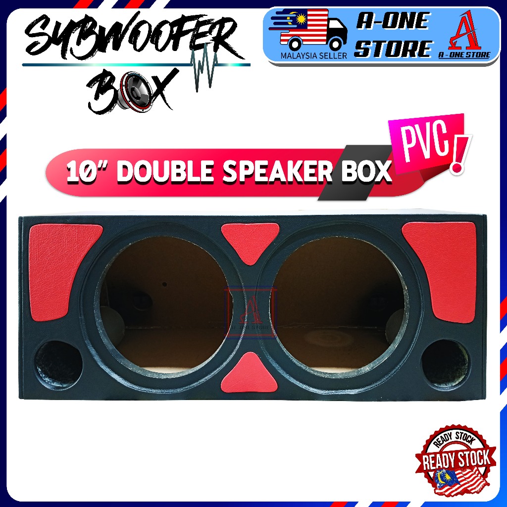 10'' Double PVC Sub Woofer Speaker Box Plywood | Shopee Malaysia
