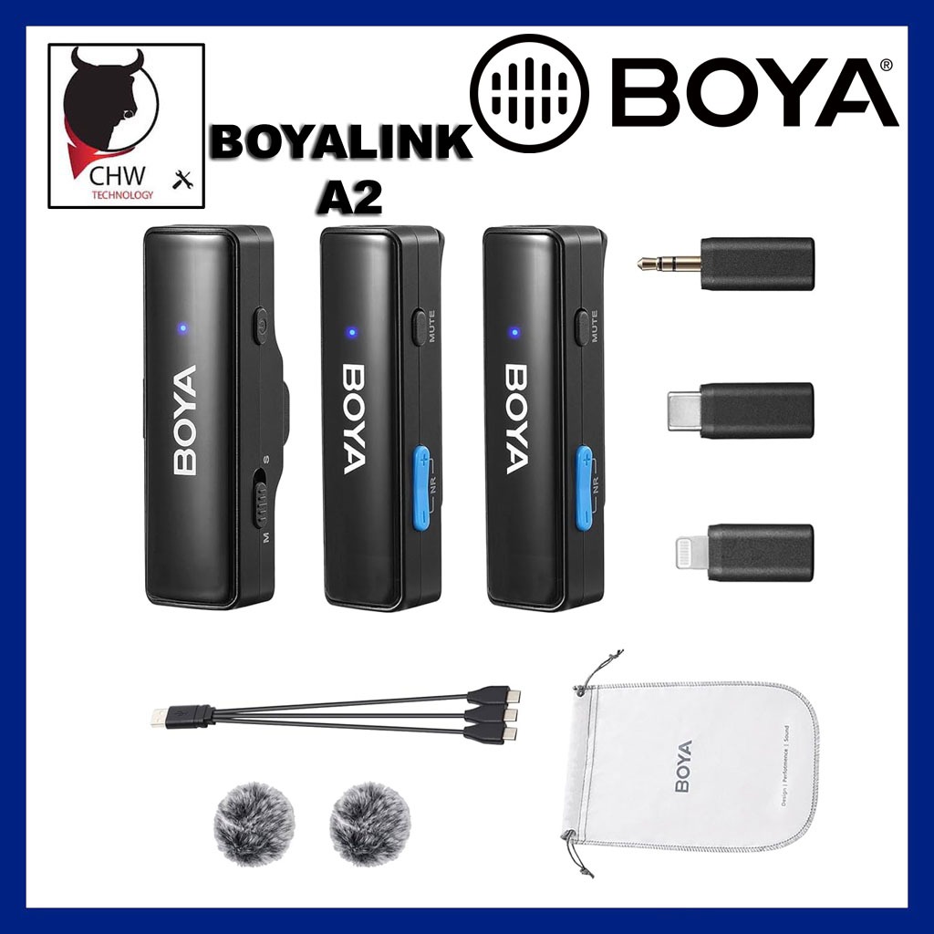 BOYA ORIGINAL MALAYSIA BOYA BOYALINK A2 All-in-one Design Dual Wireless ...