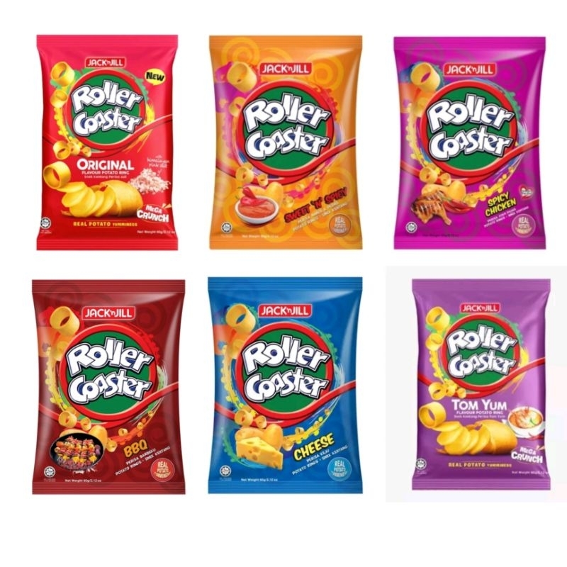 JACK N' JILL Roller Coaster Potato Rings 60g Original | Sweet N Spicy ...
