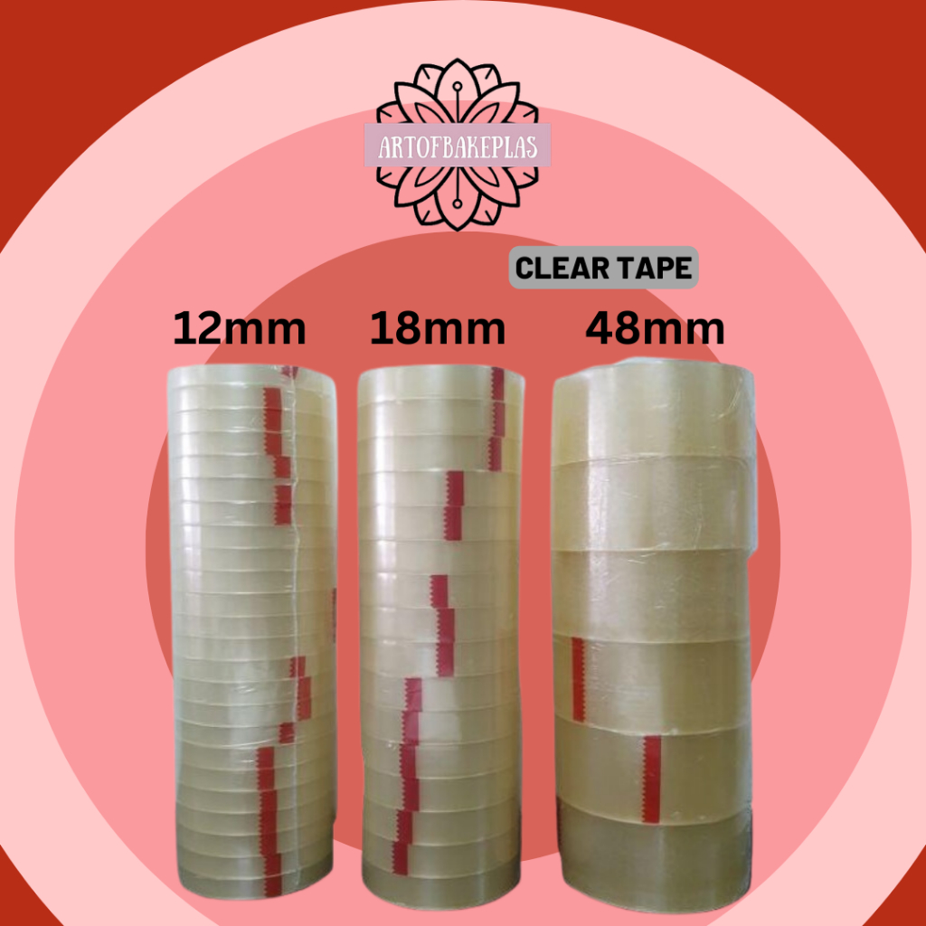 OPP Clear Tape 18mm 48mm / Transparent Tape / Fragile Tape / Packaging ...