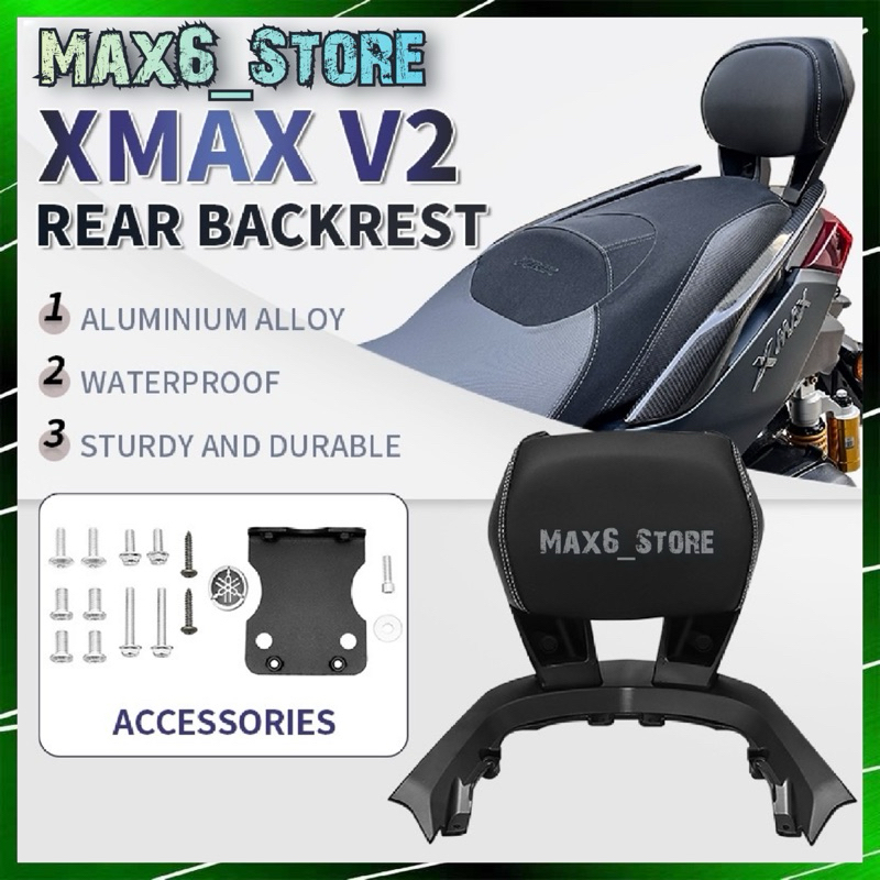 YAMAHA XMAX250 V2 BACKREST XMAX 250 BACK REST REAR BACK SEAT LEATHER ...