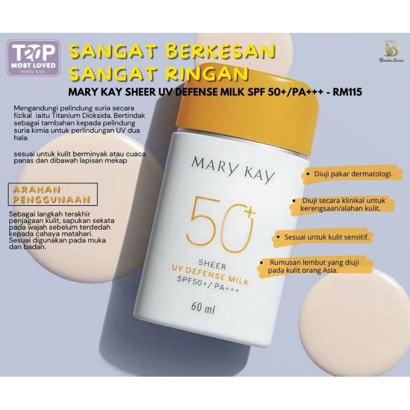 SUNSCREEN UV DEFENSE MILK (SHEER) | Shopee Malaysia