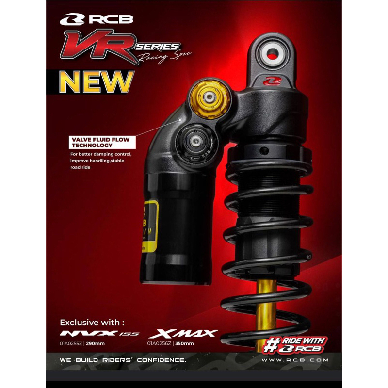 RCB VR - SERIES NVX155 X-MAX250 Racing Spec Rear Absorber Monoshock ...