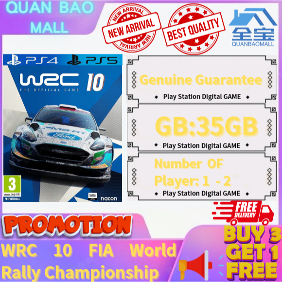 WRC 10 FIA World Rally Championship ( PS4 & PS5 ) Digital Download ...