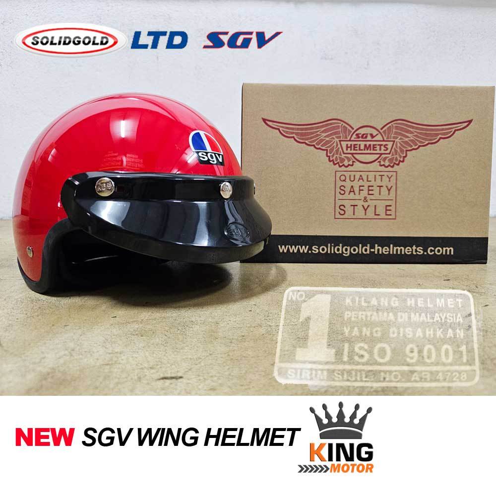 [SIRIM APPROVED] NEW SGV WING HELMET-RED | Shopee Malaysia