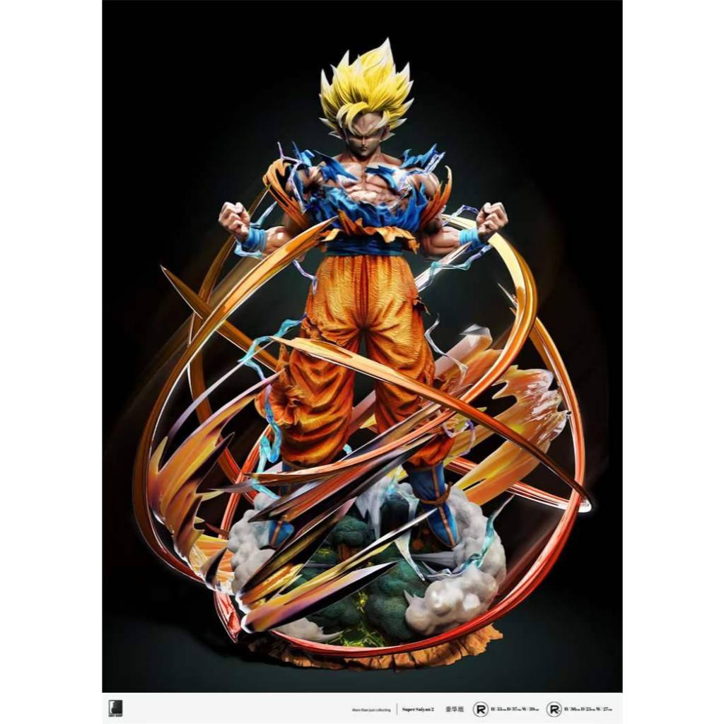 Last Sleep Studio - Super Saiyan 2 Goku Dragon Ball Resin Statue Resin ...