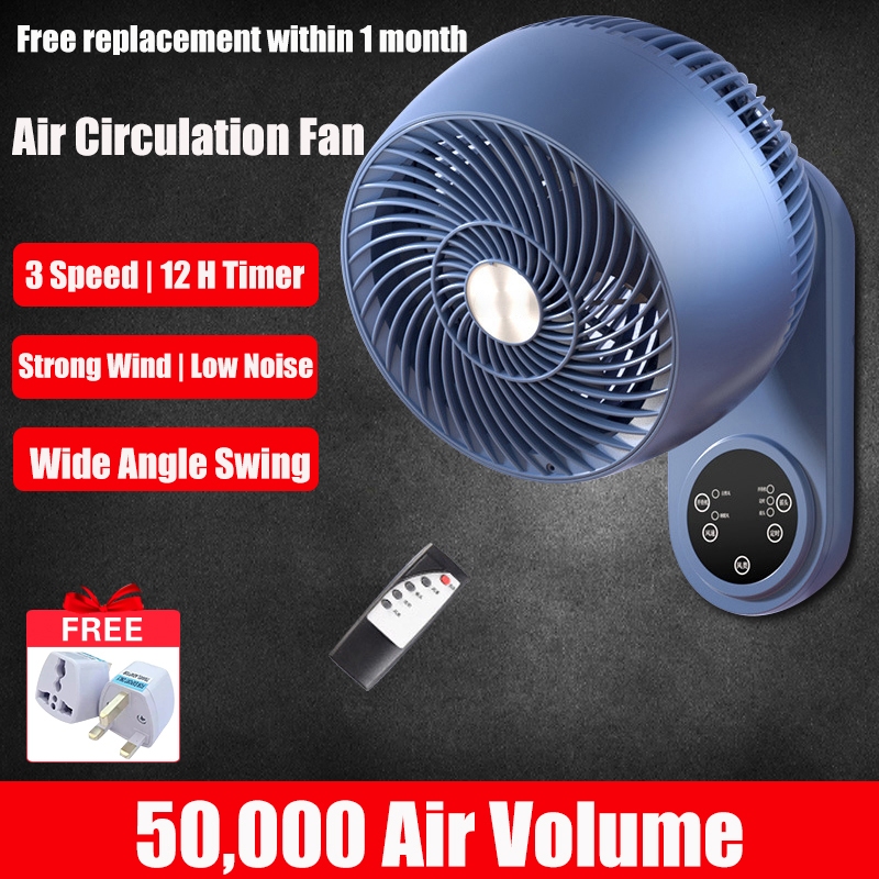 Circulating Wall Fan Remote Control Electric wall electric fan Smart ...