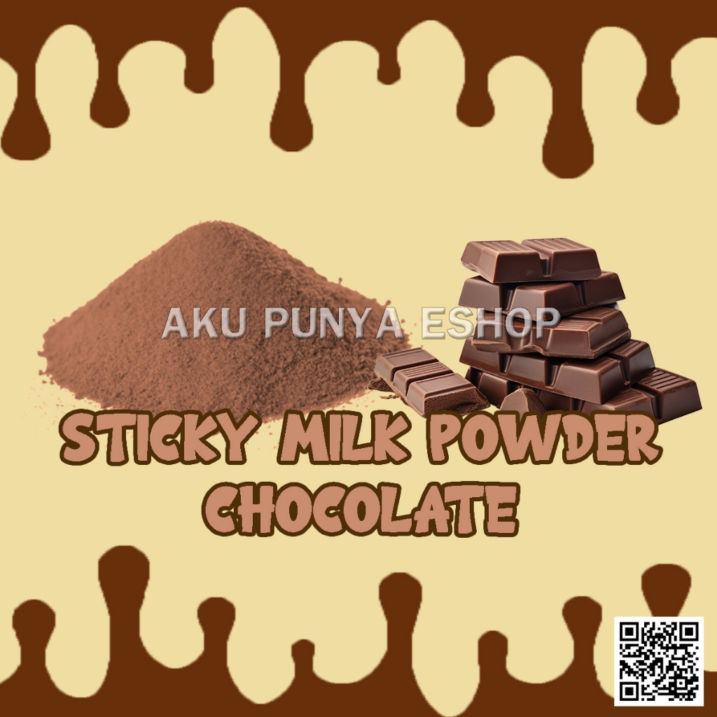 (CHOCOLATE) (~50 CUPS) (16OZ, 12OZ) STICKY MILK POWDER, SERBUK SUSU AIS ...